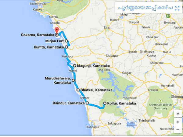 A Trip to Murudeshwar and Gokarna from Kollur - Malayalam Nativeplanet